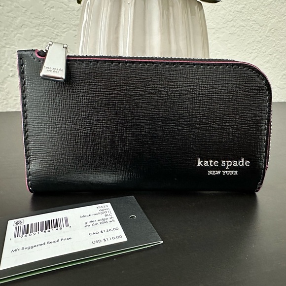 kate spade | Bags | Kate Spade Black Devin Bifold Wallet Nwt | Poshmark